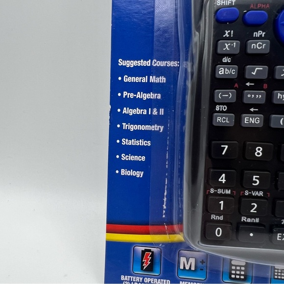 A+Homework | Other | Scientific 24 Function Calculator 2 Line Display ...